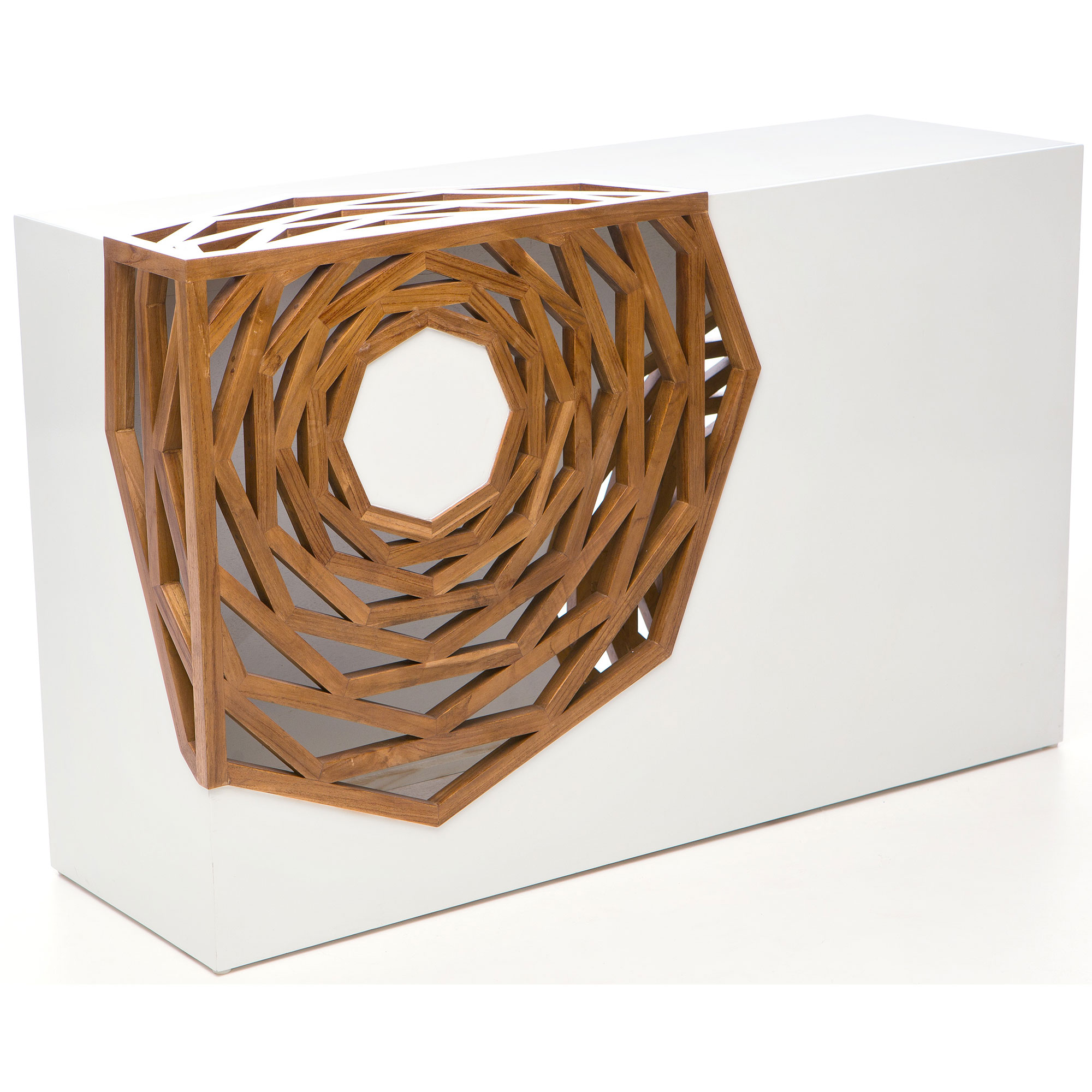 Hanako Console Table by Oggetti | 02-HAN CNS/WHT | OGG997702